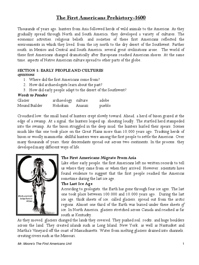 The First Americans Prehistory | PDF | Ancestral Puebloans | Maya ...