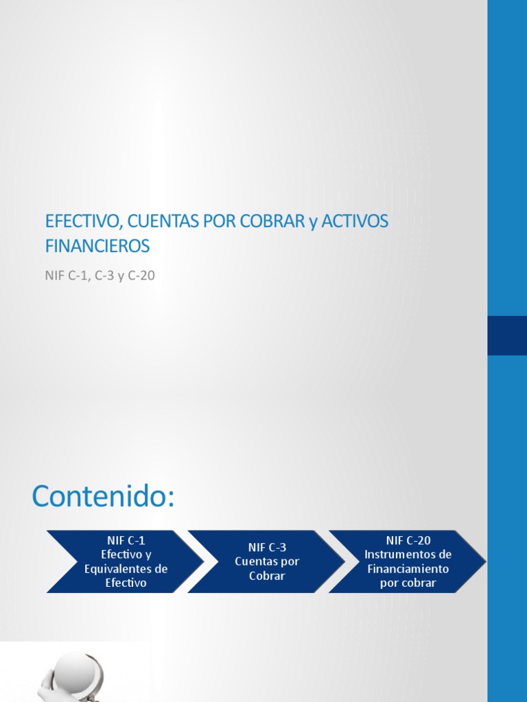 Efectivo, Cuentas Por Cobrar Y Activos Financieros: NIF C-1, C-3 y C-20 ...