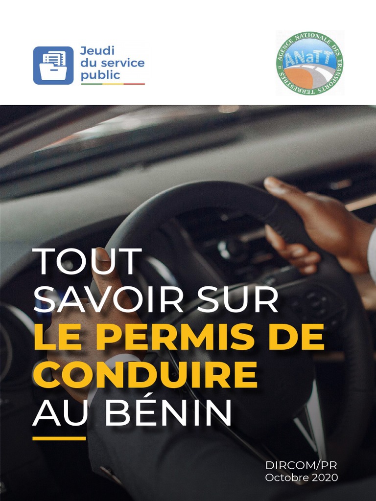 Jeudi Service Public Tout Savoir Permis Conduire Benin - PDF | PDF ...