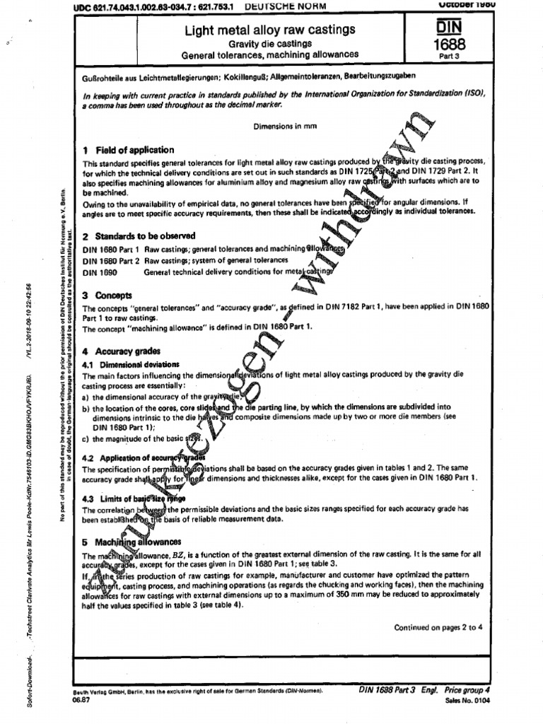 DIN 1688 - Part 3 | PDF