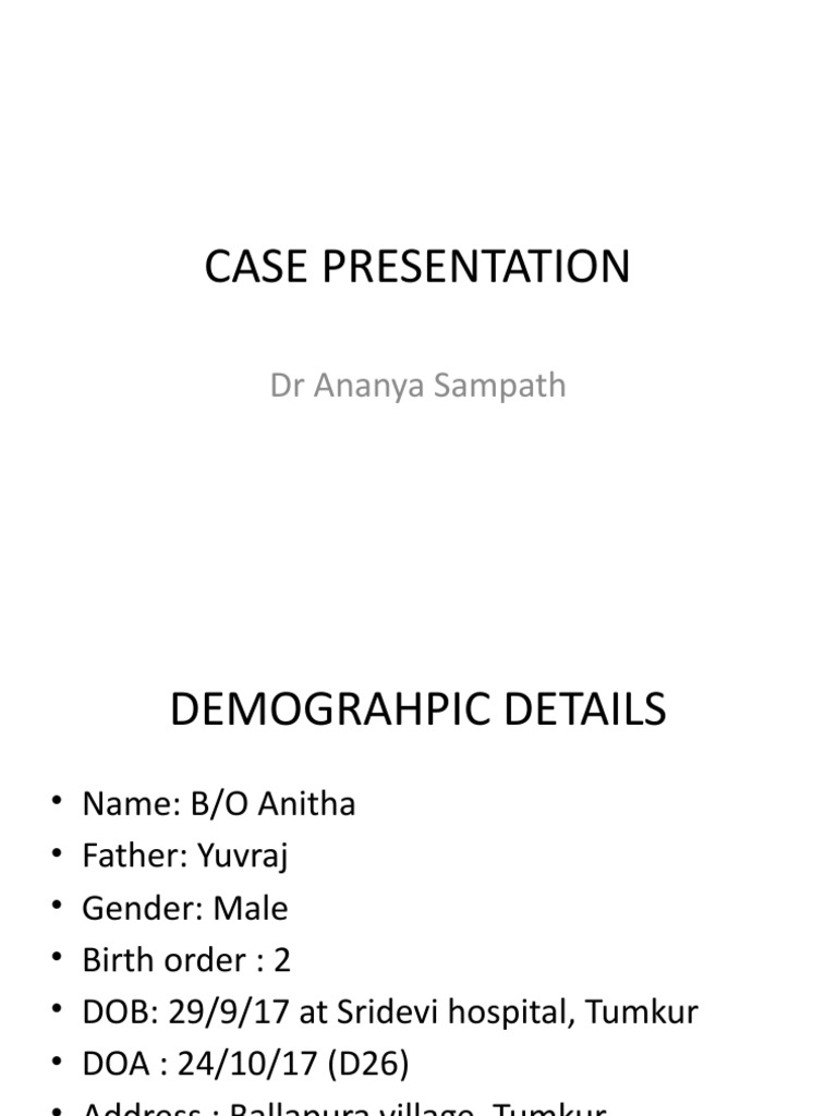 Neonatal Case Presentation-1 | PDF | Dialysis | Human Diseases And ...