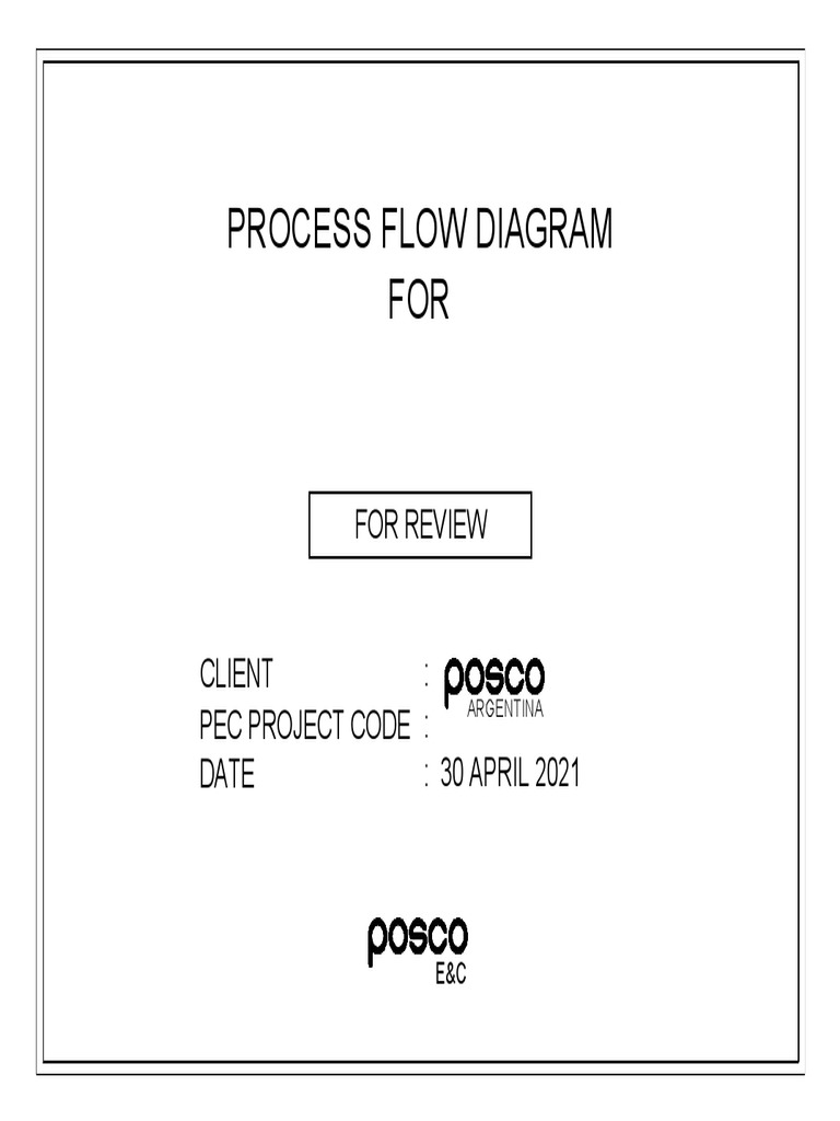 Process Flow Diagram FOR | PDF | Pump | Valve