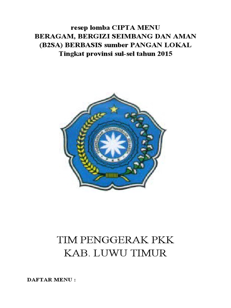 Lomba Cipta Menu | PDF