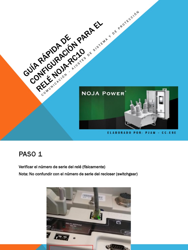 Guía Rápida de CONFIGURACIÓN para El Relé Noja-Rc10 | PDF | Dirección ...