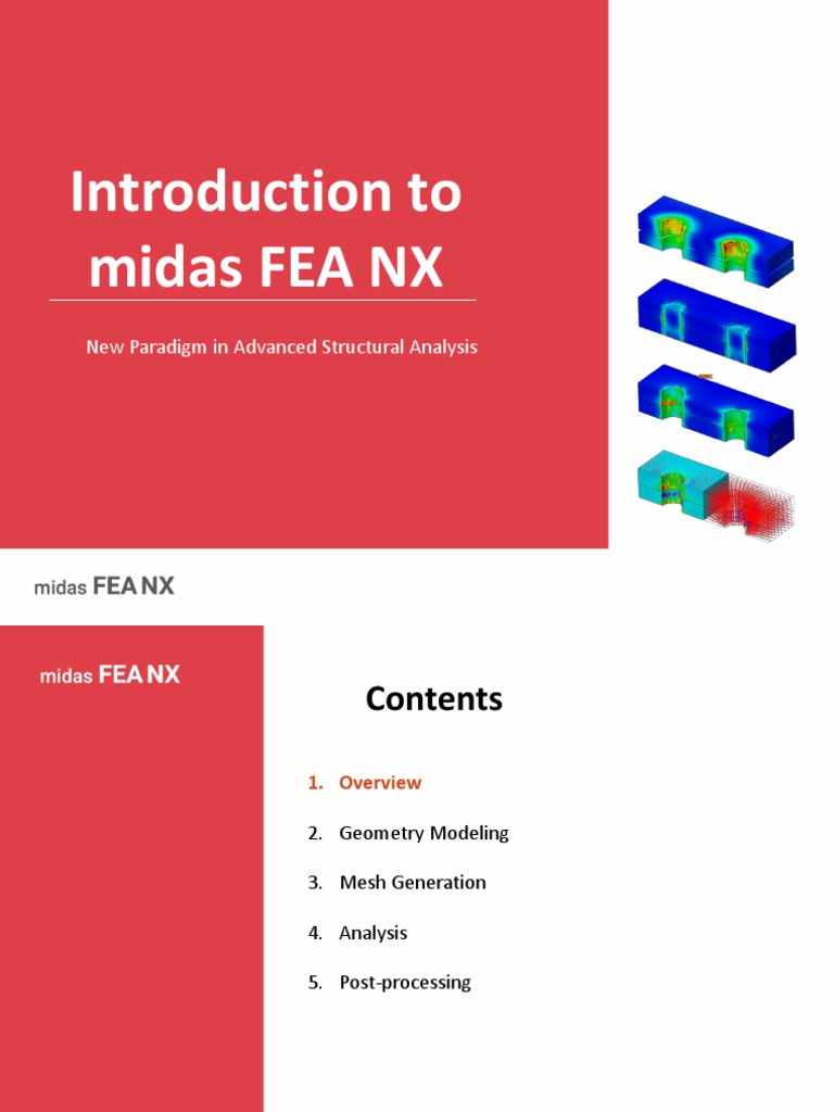 Midas FEA NX Introduction | Download Free PDF | Finite Element Method ...