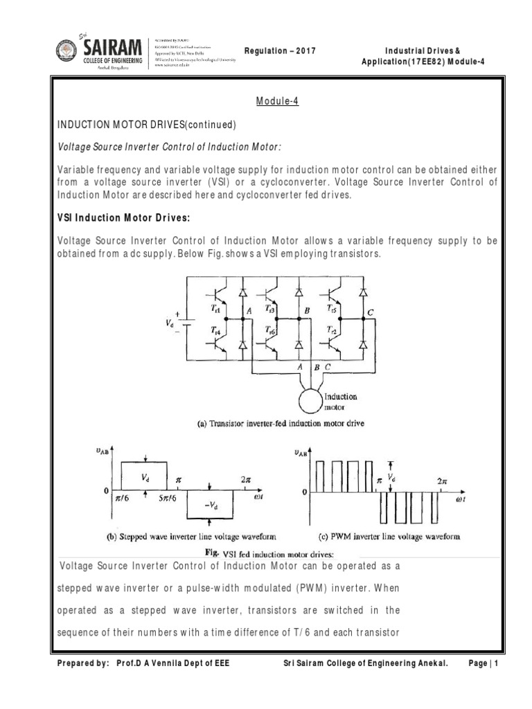 17ee82 - Ida - Mod 4 Notes | PDF | Power Inverter | Electric Motor