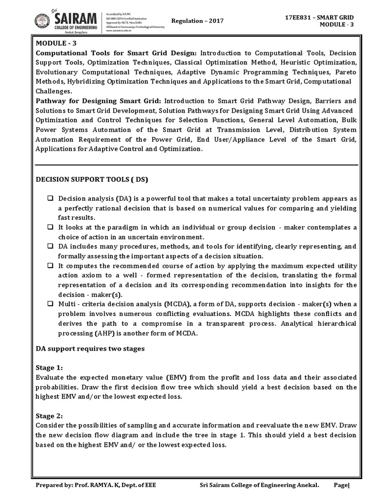 17EE831 - Module - 3 | PDF | Genetic Algorithm | Mathematical Optimization