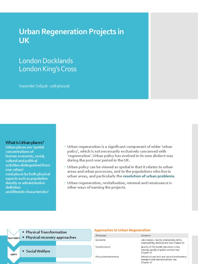 Urban Regeneration Projects in UK | PDF | Urban Renewal | London