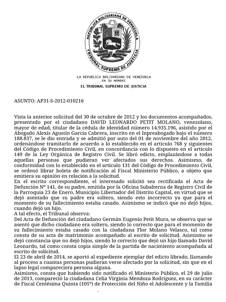 TSJ Regiones - Decisión | PDF | Gobierno | Justicia