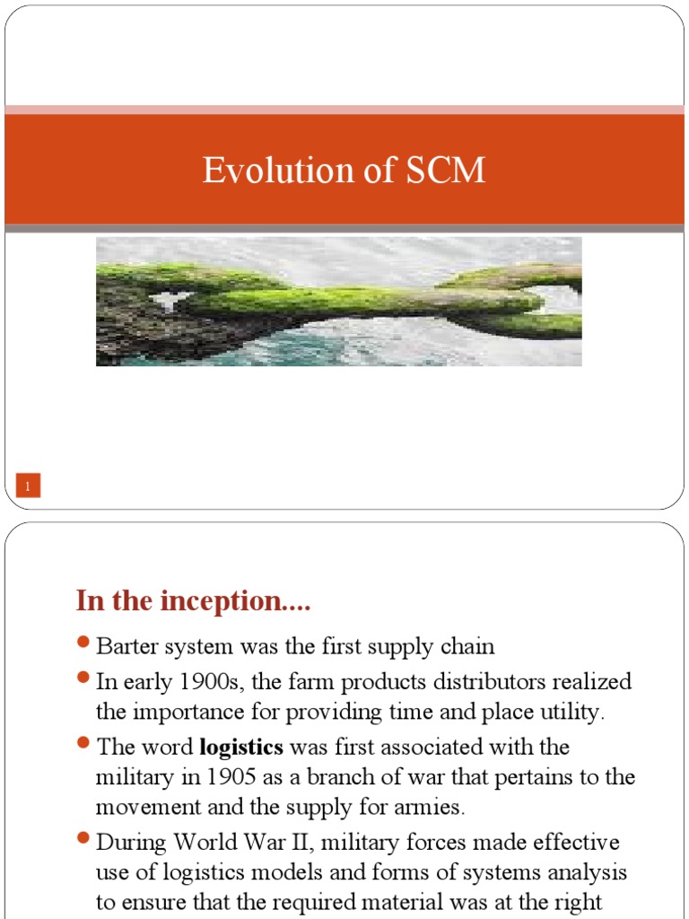 2.history of SCM | PDF | Supply Chain | Logistics