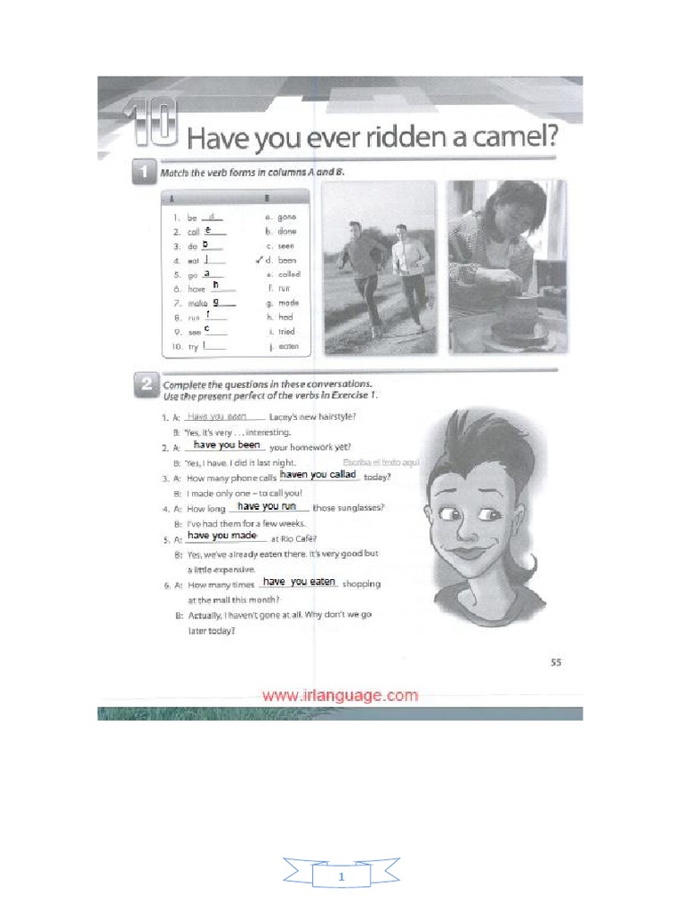 Workbook Unit 10 | PDF