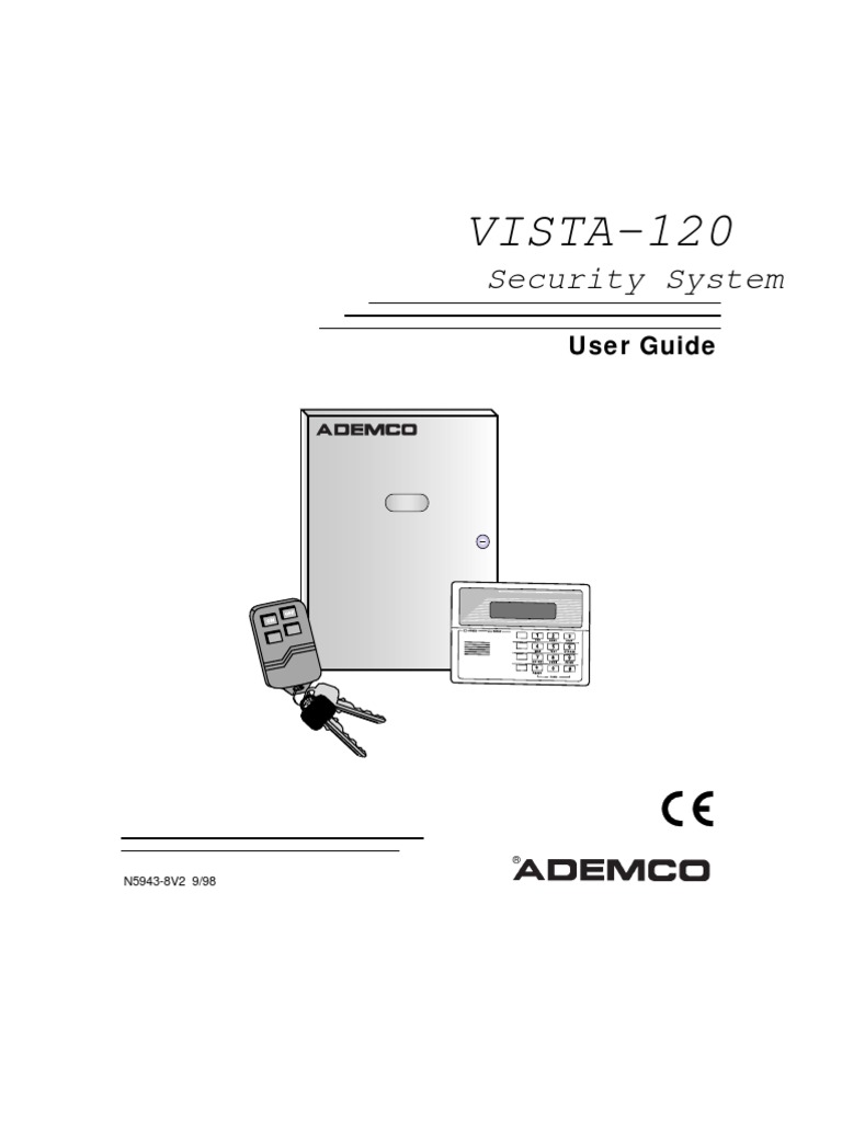 Ademco V120 User Manual | PDF | Security Alarm | Computing