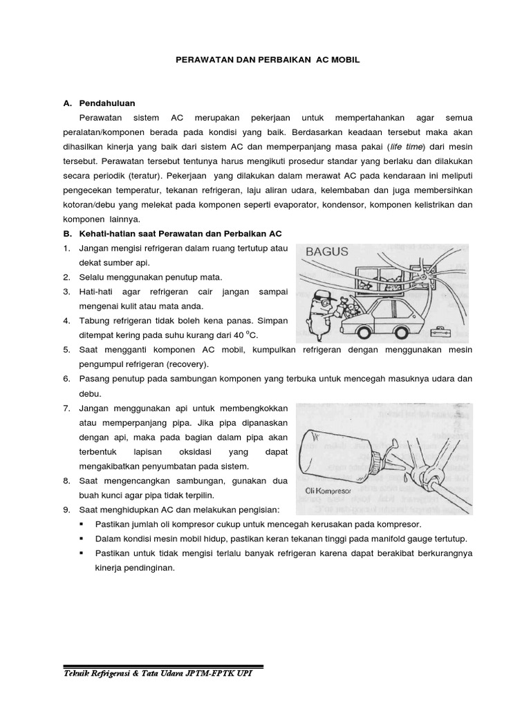 Perawatan dan Perbaikan AC Mobil | PDF | Bisnis | Komputer