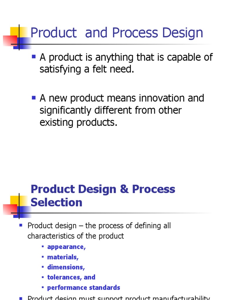 Product and Process Design | PDF | Product Lifecycle | Design