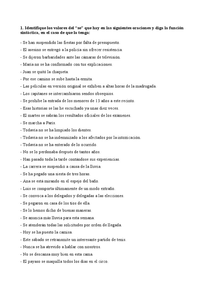 Práctica Tipos de Se Con Solucionario | PDF