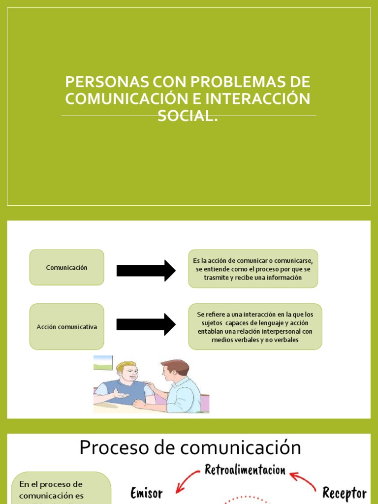 Comunicacion e Interaccion Social | PDF | Invalidez | Comunicación