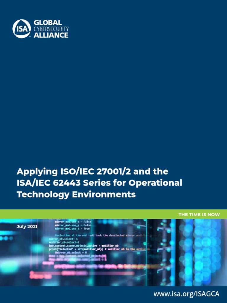 Applying Iso Iec 27001 2 and The Isa Iec 62443 Series White Paper | PDF ...