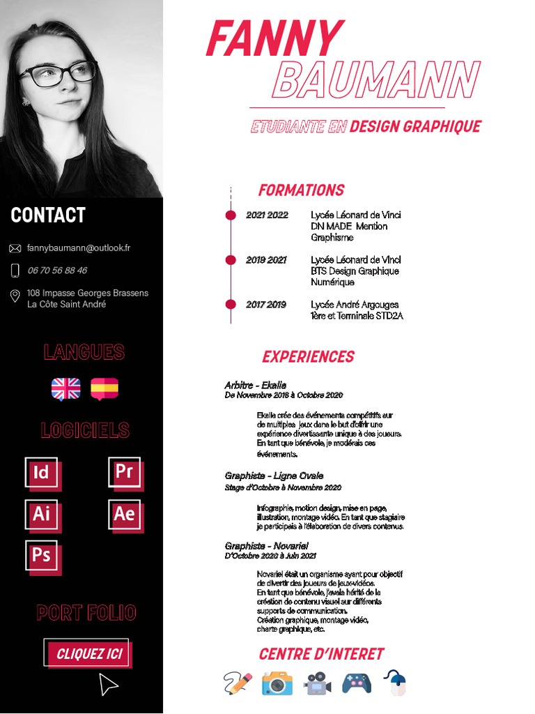 Parcours en Design Graphique de Fanny | PDF | Graphisme | Informatique