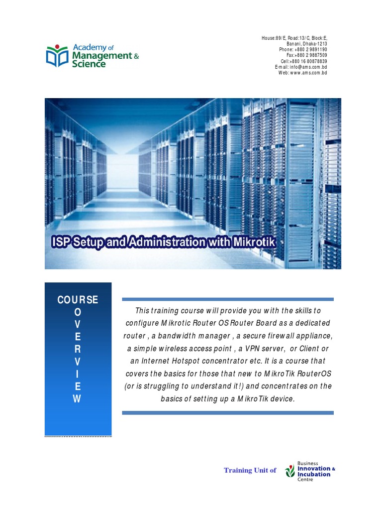 Isp Training With Mikrotik Training | PDF | Router (Computing) | Ip Address