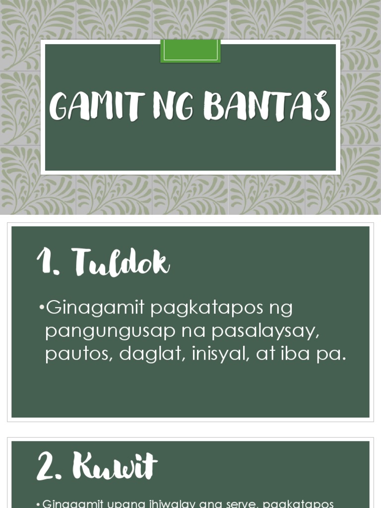 Gamit NG Bantas | PDF
