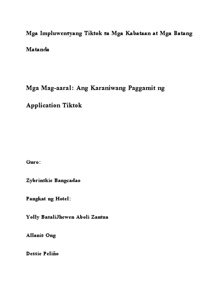 Filipino Research | PDF