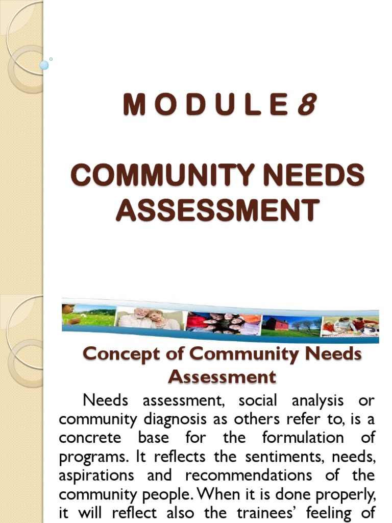 Module 8 CNA | PDF | Needs Assessment | Survey Methodology