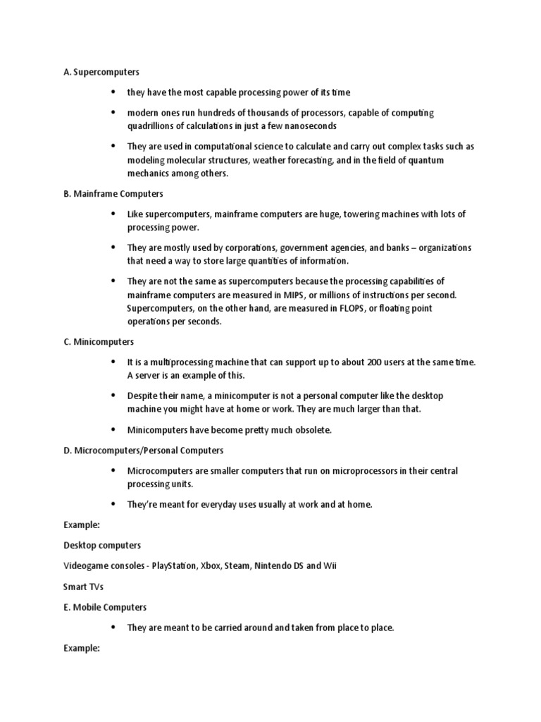 A | PDF | Microcomputers | Supercomputer