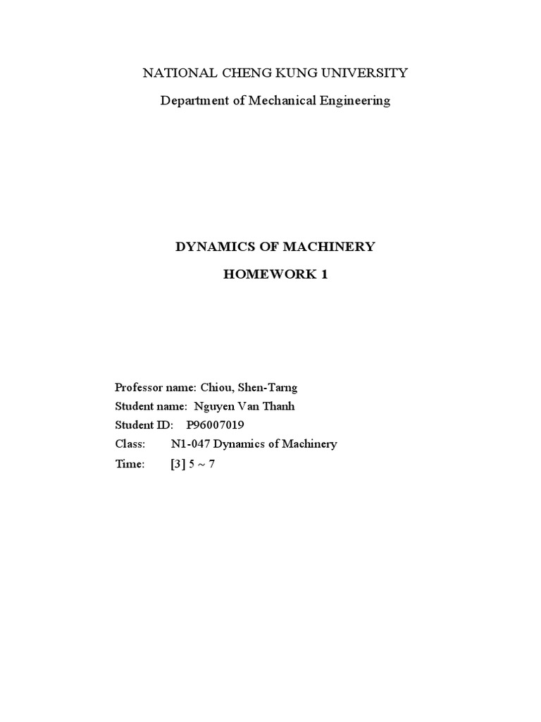 DYNAMICS OF MACHINERY: Do Kinematic Analysis With Matlab | PDF | Euclidean Vector | Spacetime
