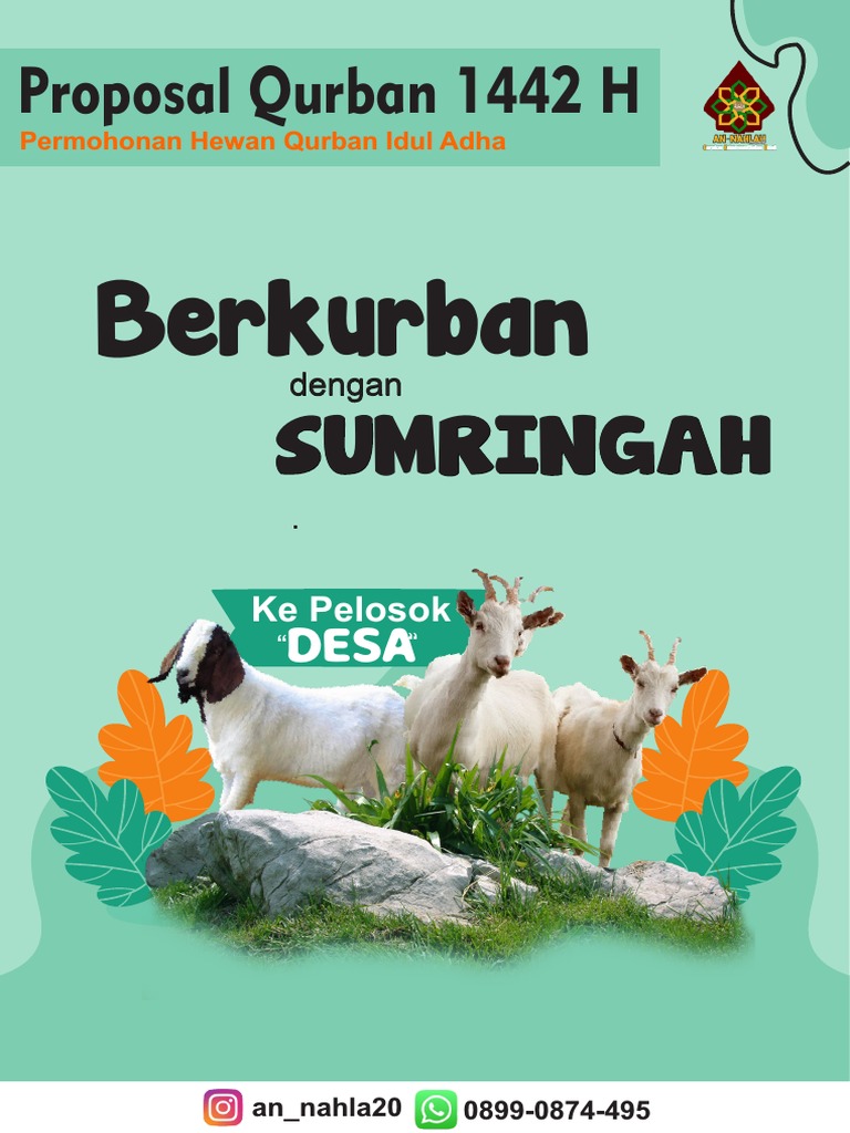 Proposal Qurban 1442 H: Memperkuat Silaturahmi dan Membantu Saudara ...