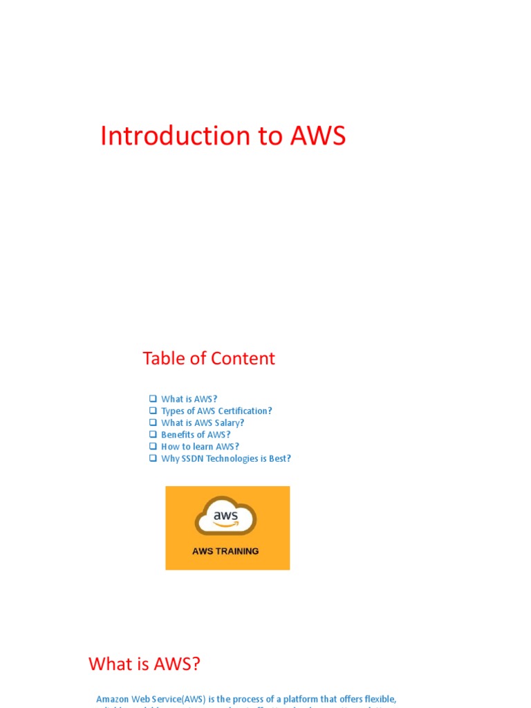 Introduction To AWS | PDF | Art | Computers