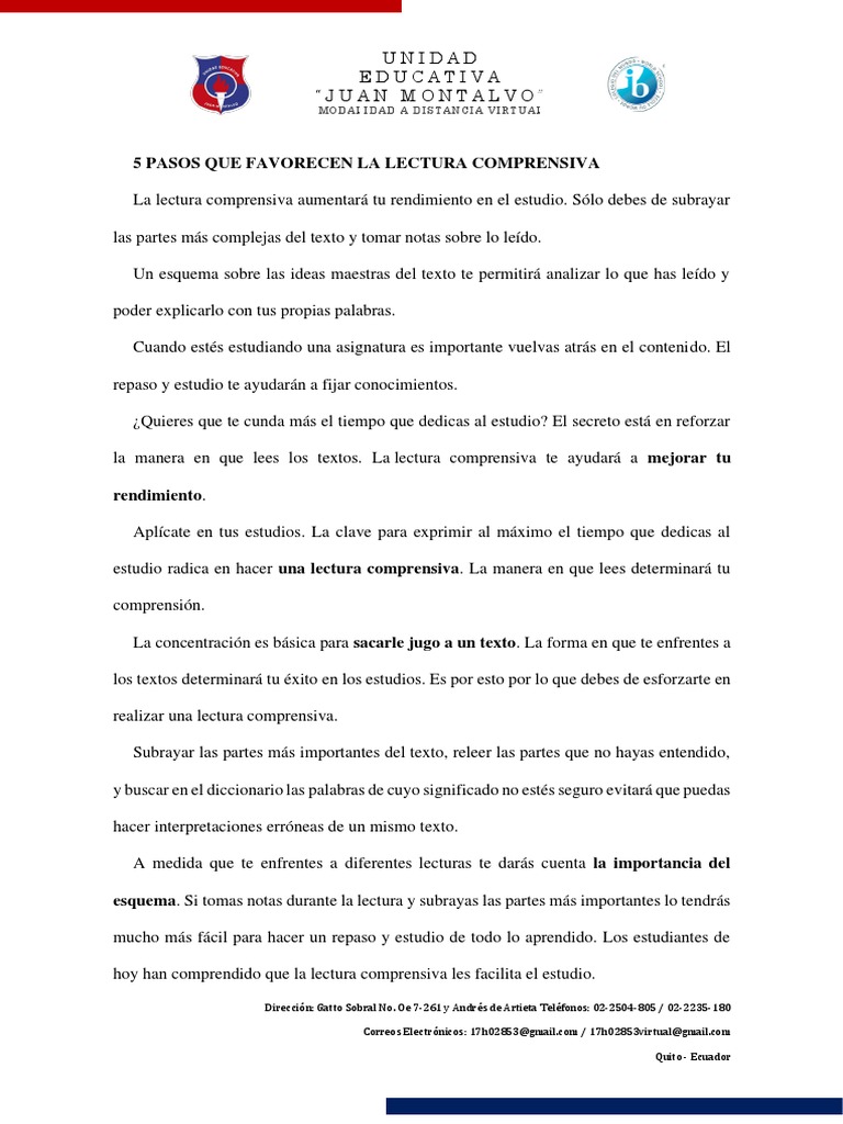 Mejora tu Comprensión Lectora | PDF | Cognición | Science