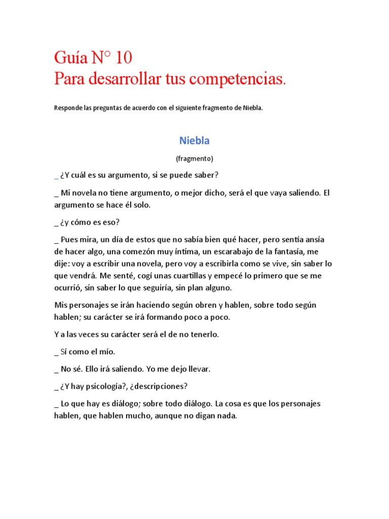 Desarrolla Tus Competencias. Guía 10 | PDF