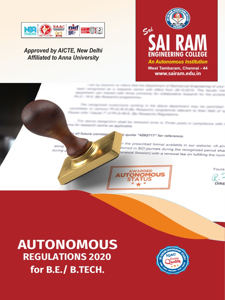 Sec Regulations 20 | PDF | Course Credit | Academic Term