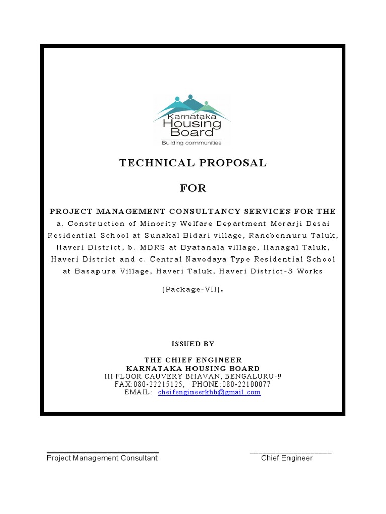Technical Proposal | PDF | Indemnity | Project Management