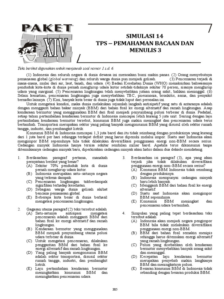 TPS PBM 3 | PDF