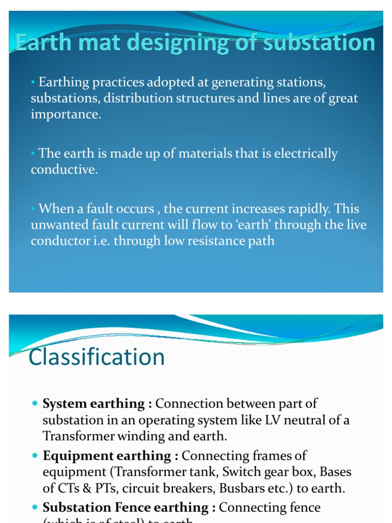 Earth Mat Designing of Substation | PDF | Science & Mathematics