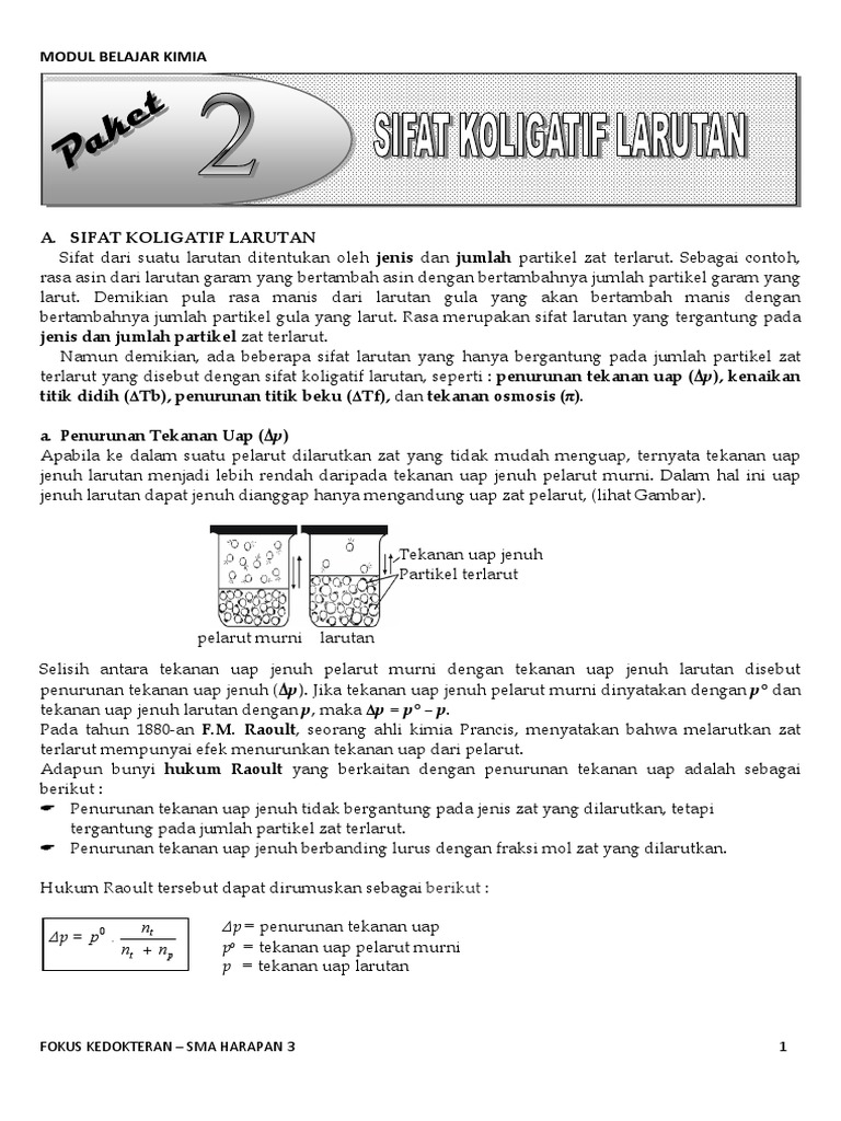 Sifat Koligatif Larutan | PDF