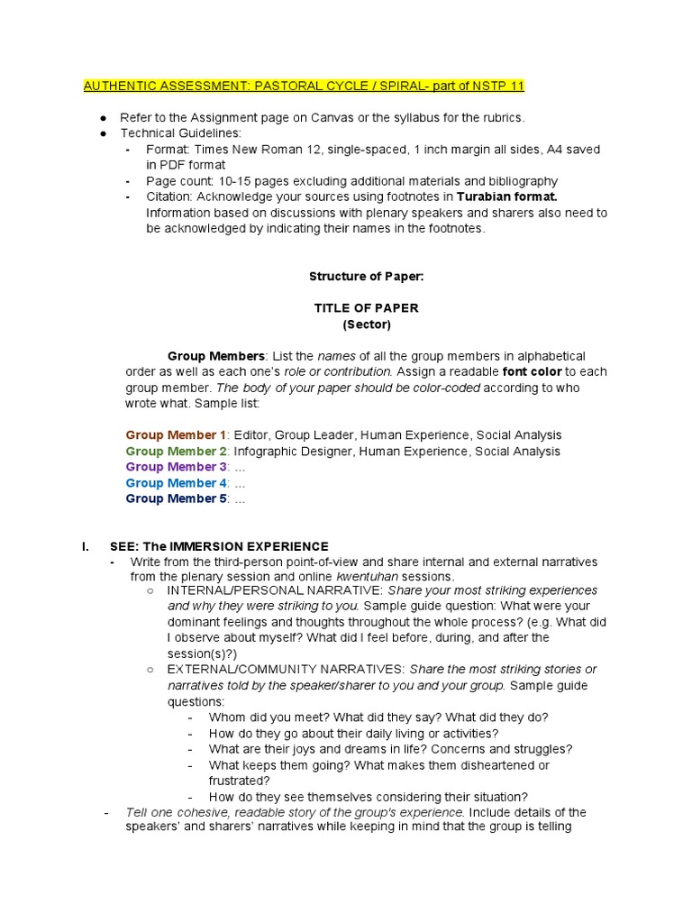 Theo 12 Instructions For Pastoral Cycle - Revised 2ND SEMESTER-1 | PDF ...