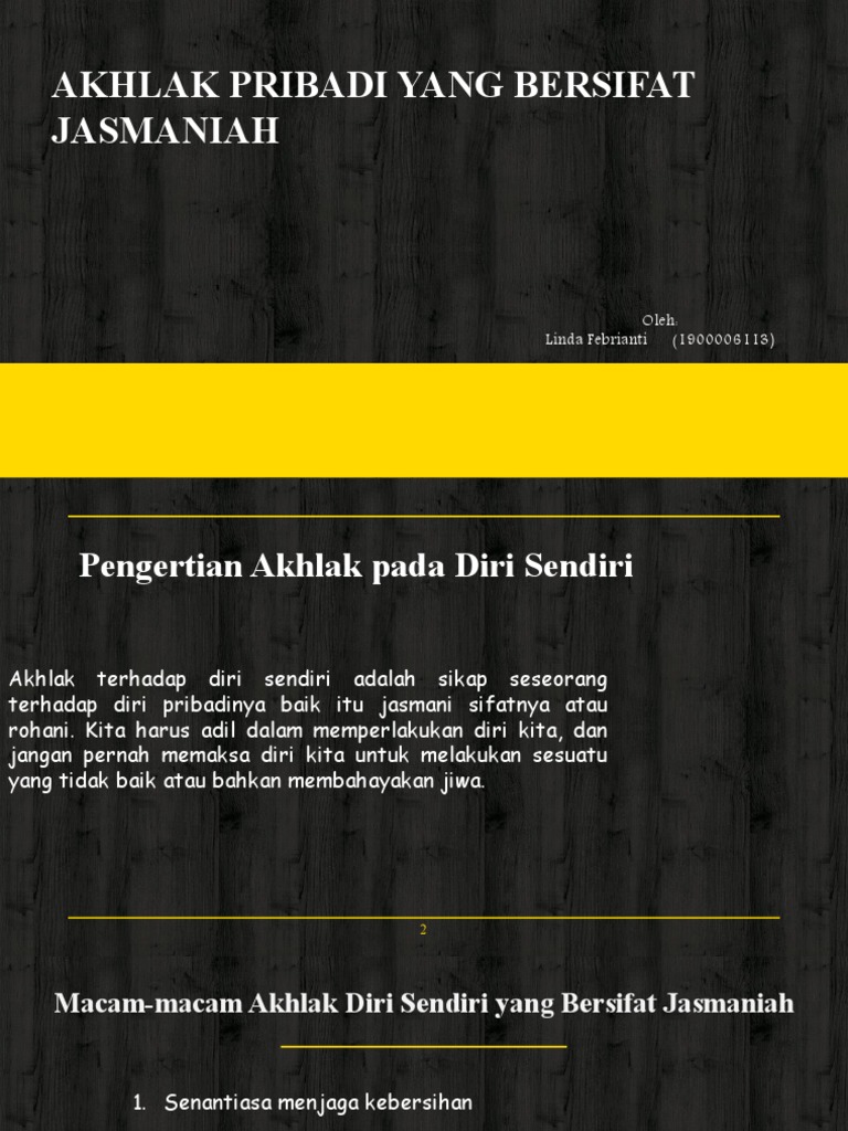 Akhlak Jasmaniah: Panduan Islami | PDF | Kesehatan Holistik