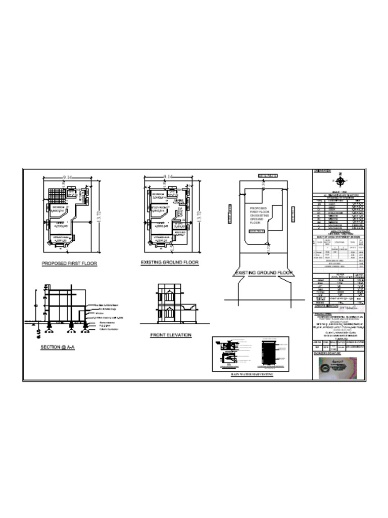 Site No 5: Proposed First Floor On Existing Ground Floor | PDF | Civil ...