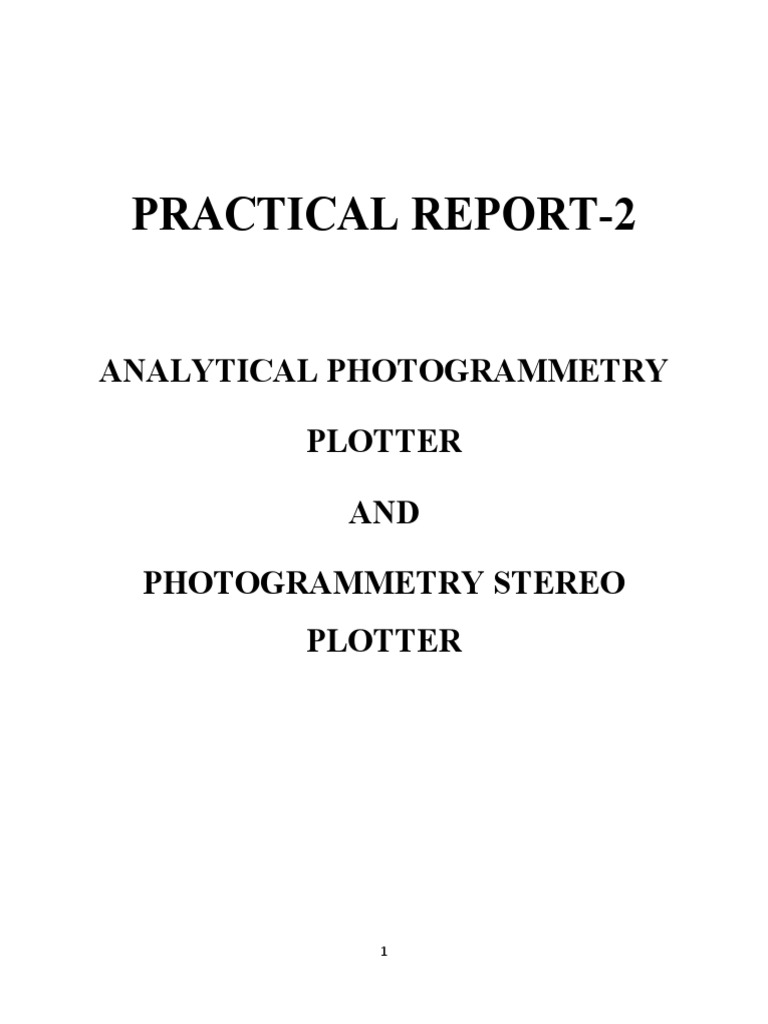 Analytical Photogrammetry Plotter Guide | PDF | Electrical Engineering ...
