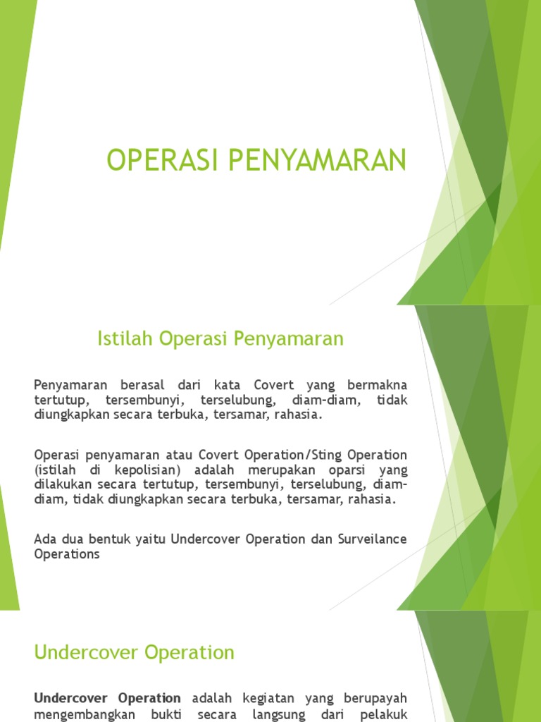 9 Operasi Penyamaran | PDF