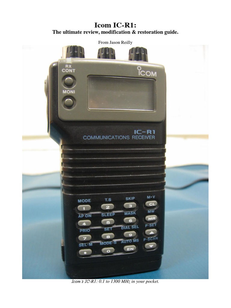 Icom IC-R1:: The Ultimate Review, Modification & Restoration Guide | PDF | High Frequency ...
