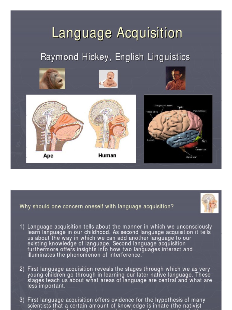 Language Acquisition | PDF | Language Acquisition | Second Language ...