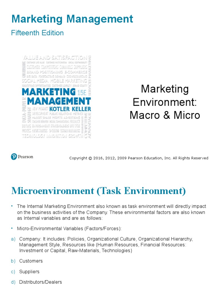 Lecture 2 - Marketing Environment - Macro and Micro Variables | PDF ...