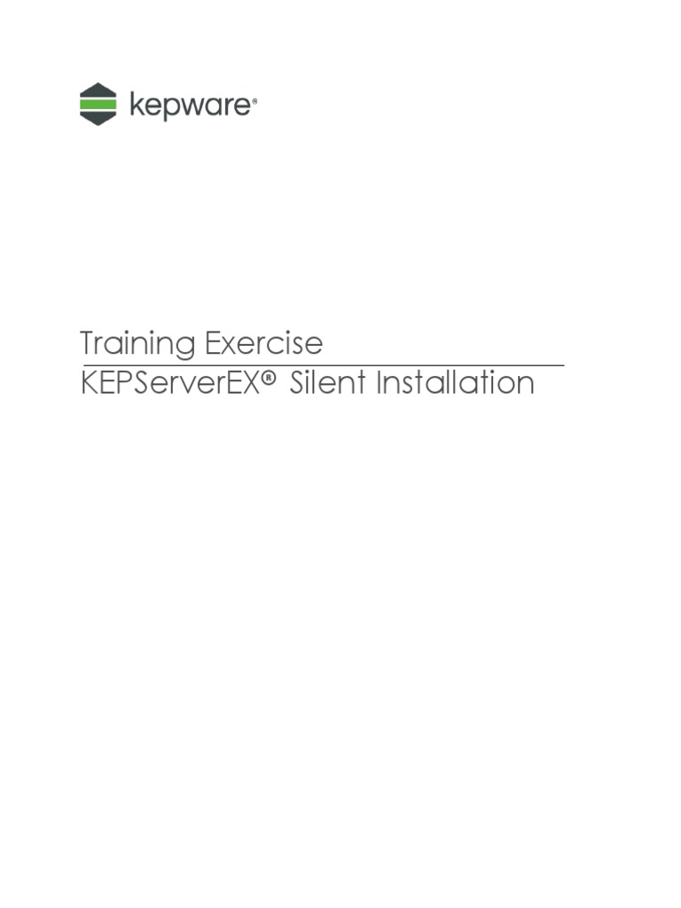 1 Kepserverex Silent Installation Exercise | PDF | Command Line ...