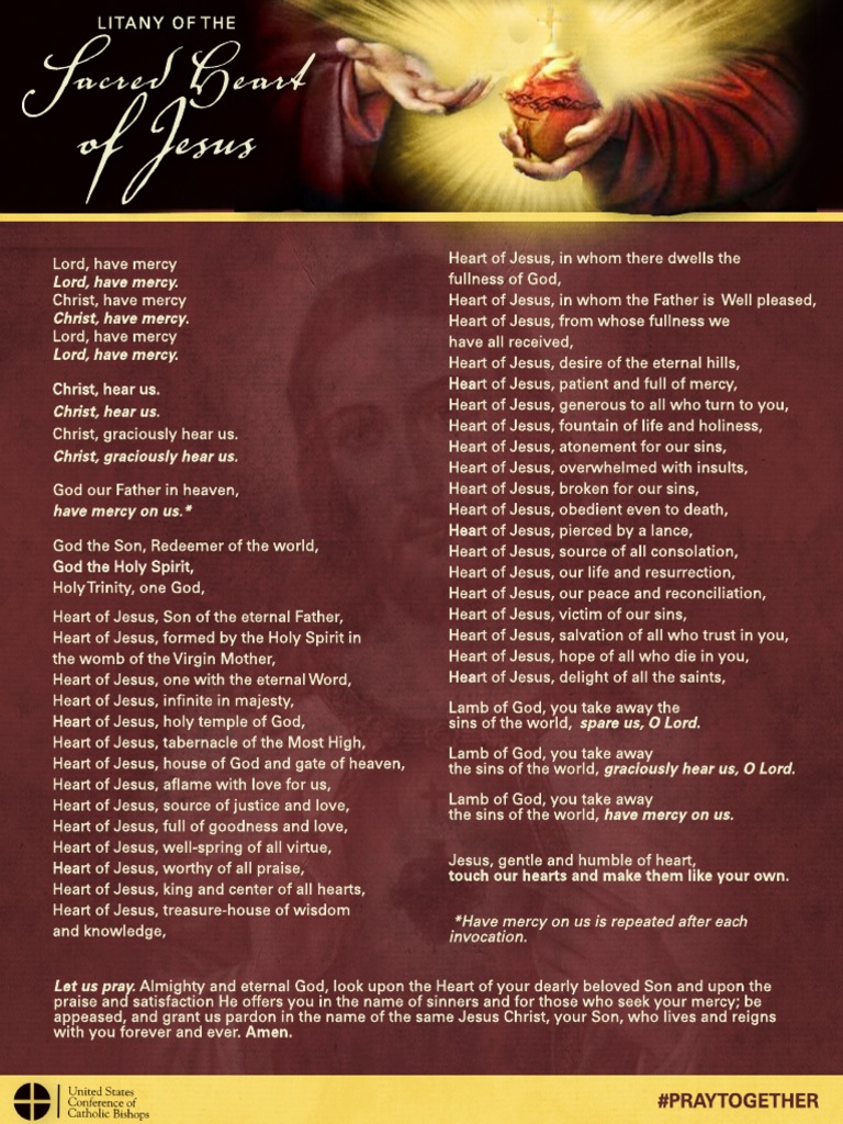 Litany of The Sacred Heart English | PDF