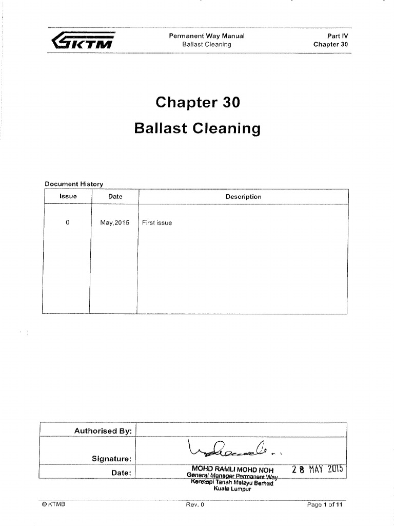 30 Ballast Cleaning | PDF