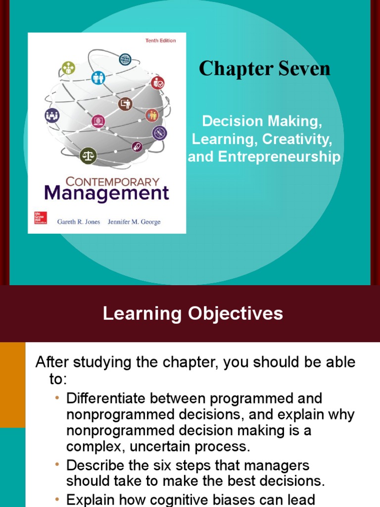 Chapter Seven: Decision Making, Learning, Creativity, and ...