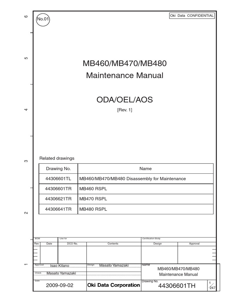 MB460/MB470/MB480 Maintenance Manual | PDF | Interface (Computing ...